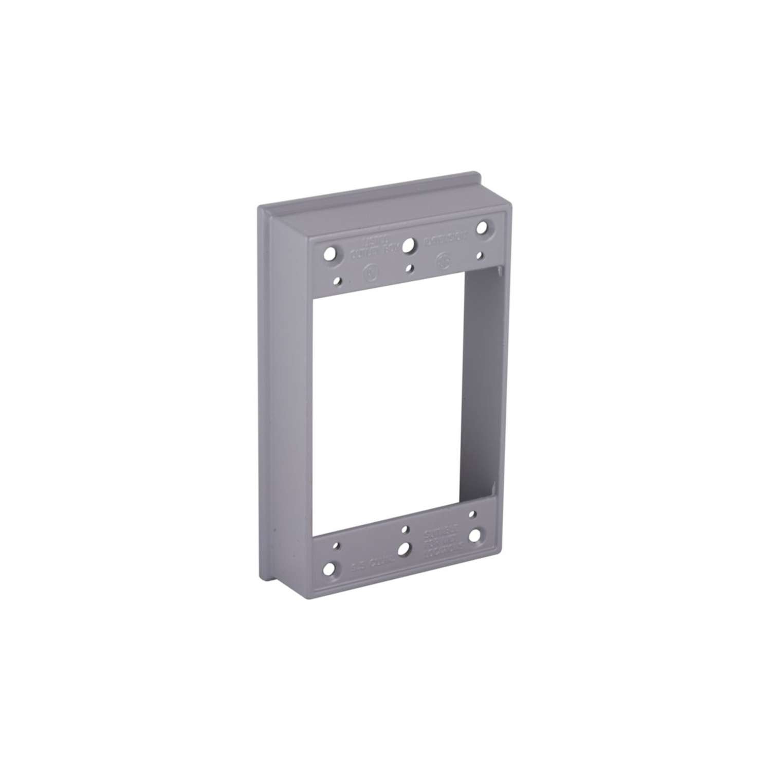 Bell 9.5 cu in Rectangle Aluminum 1 gang Extension Ring Gray Mfr# 5406 ...