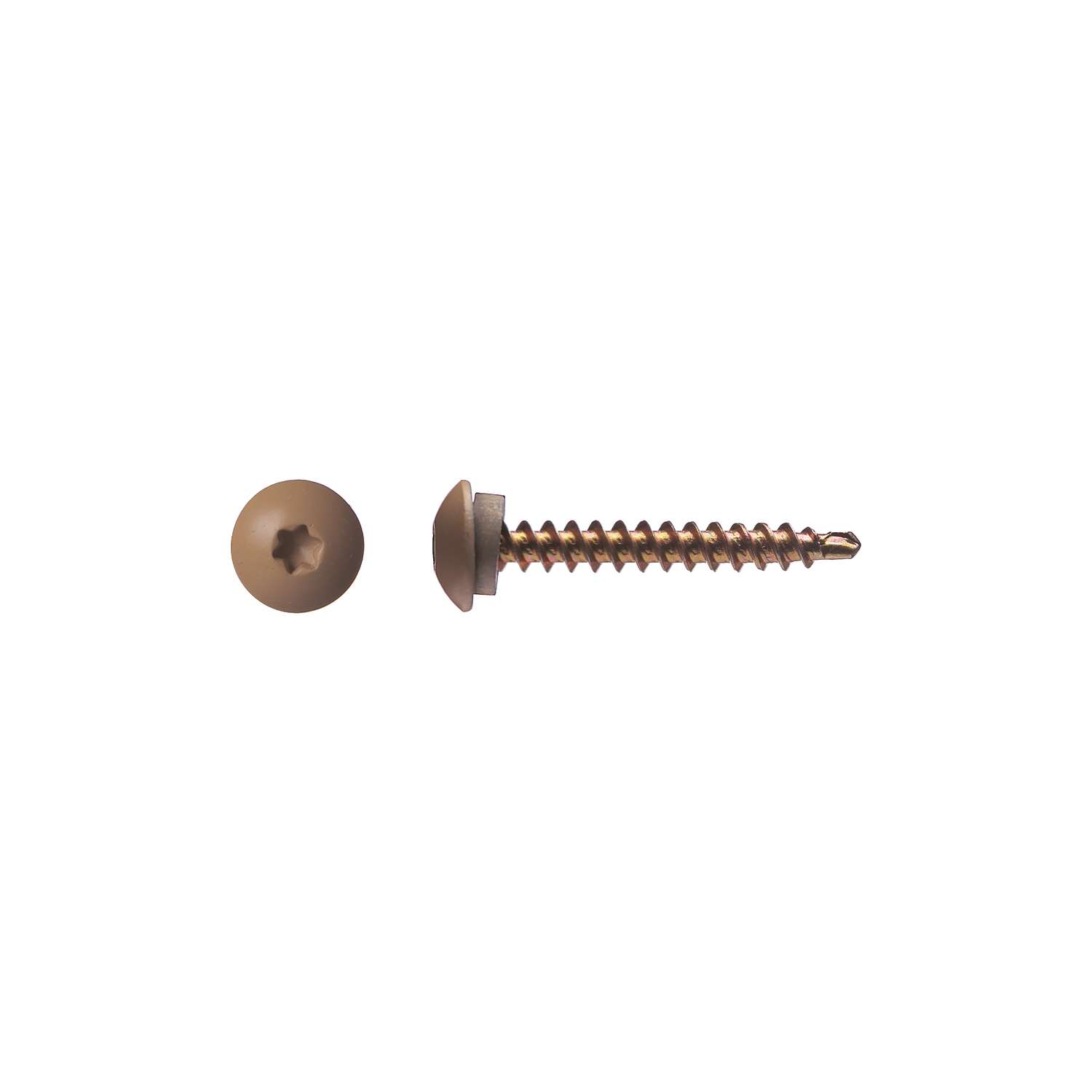 Big Timber No. 10 Ga. X 1-1/2 in. L Star Round Washer Head Sheet Metal ...