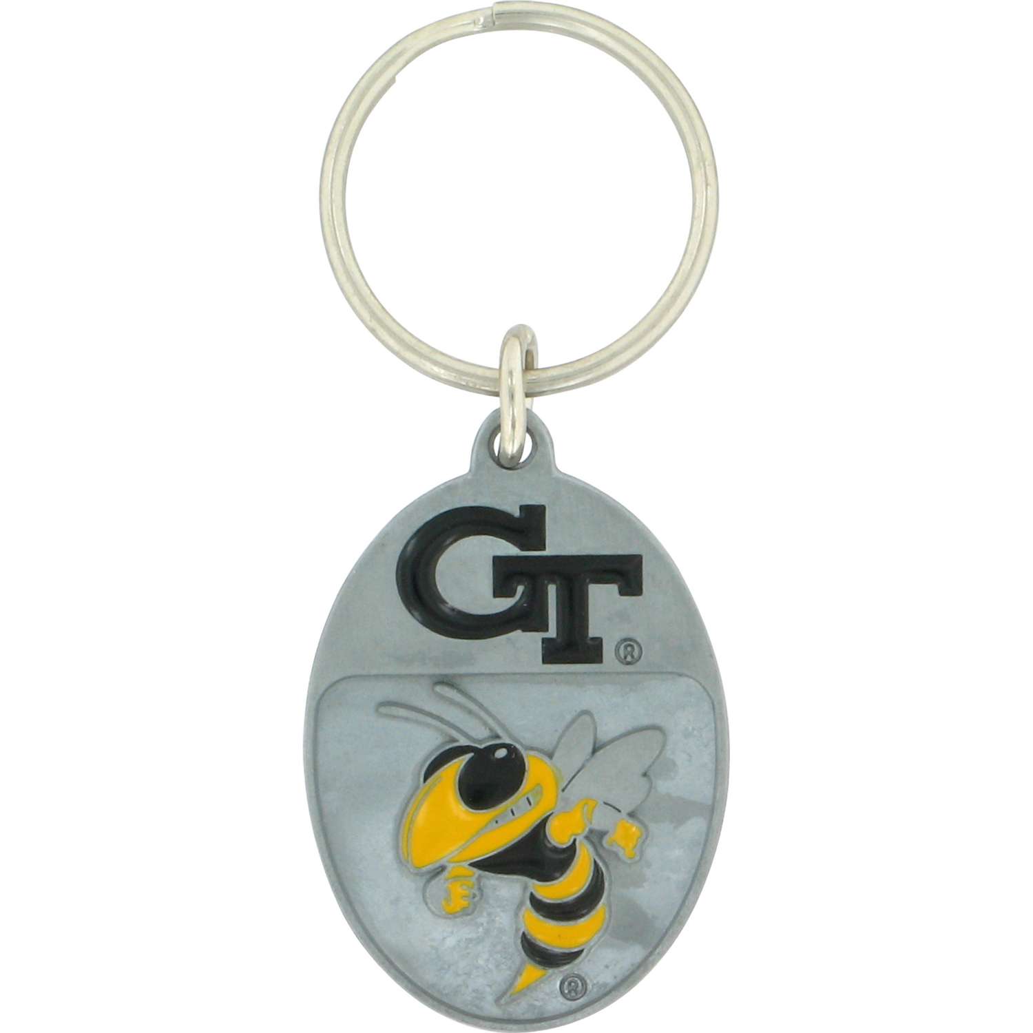 Hillman Georiga Tech Metal Silver Decorative Key Chain - Ace Hardware