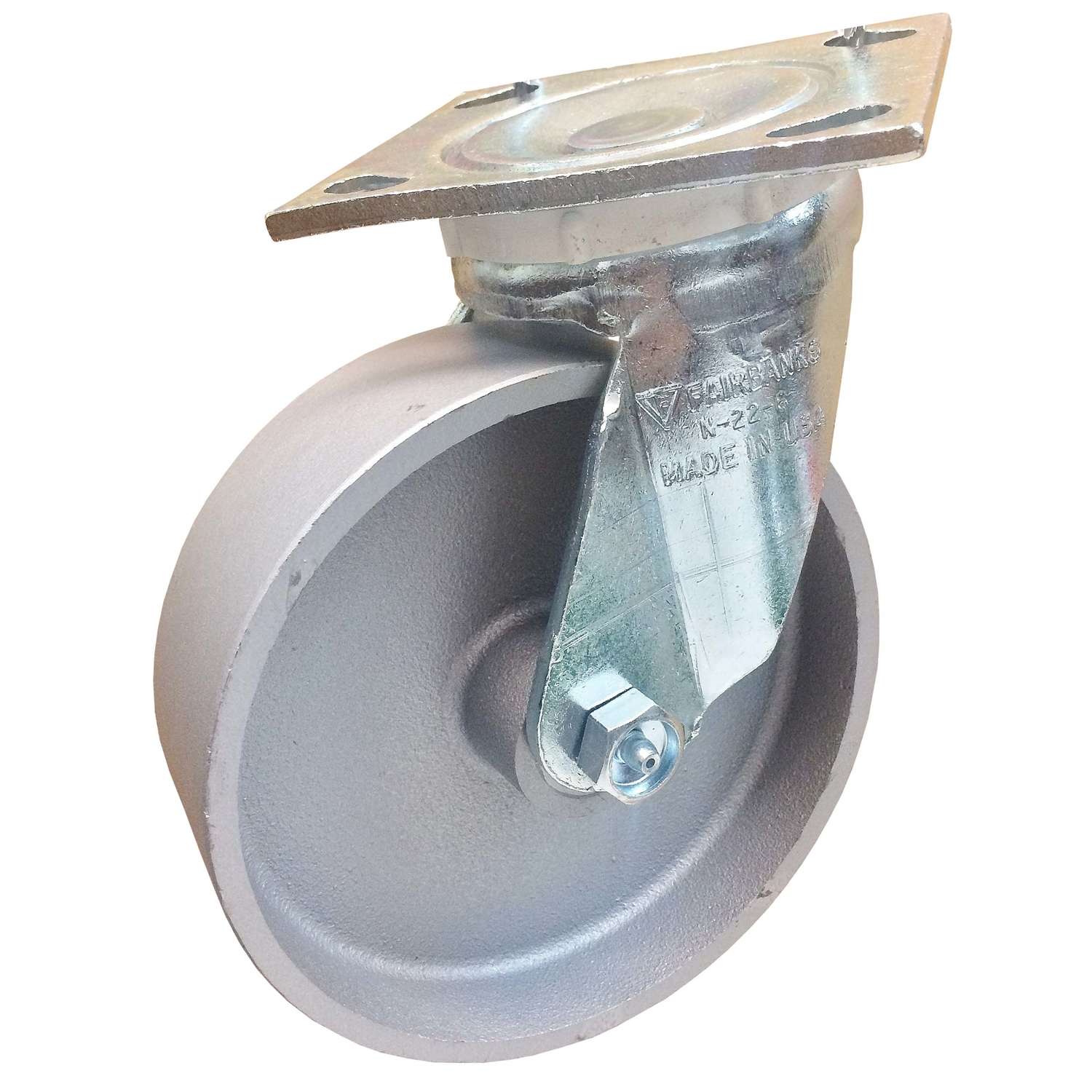 The Fairbanks Company 6 in. D Swivel Semi-Steel Caster 1200 lb 1 pk ...