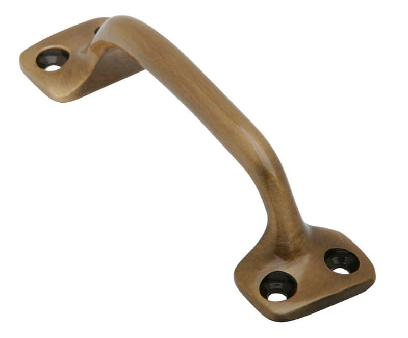 Schlage 4 in. L Antique Brass Metallic Brass Universal Bar Window Lift ...