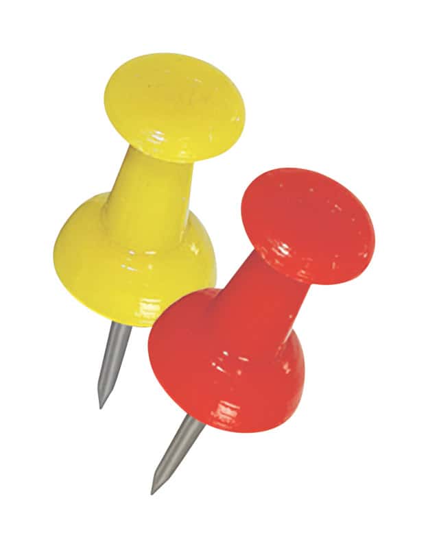 Hillman Assorted Push Pins 16 pk - Ace Hardware