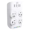 360 Electrical Revolve 4 outlets Wall Tap Surge Protector White 1080 J ...