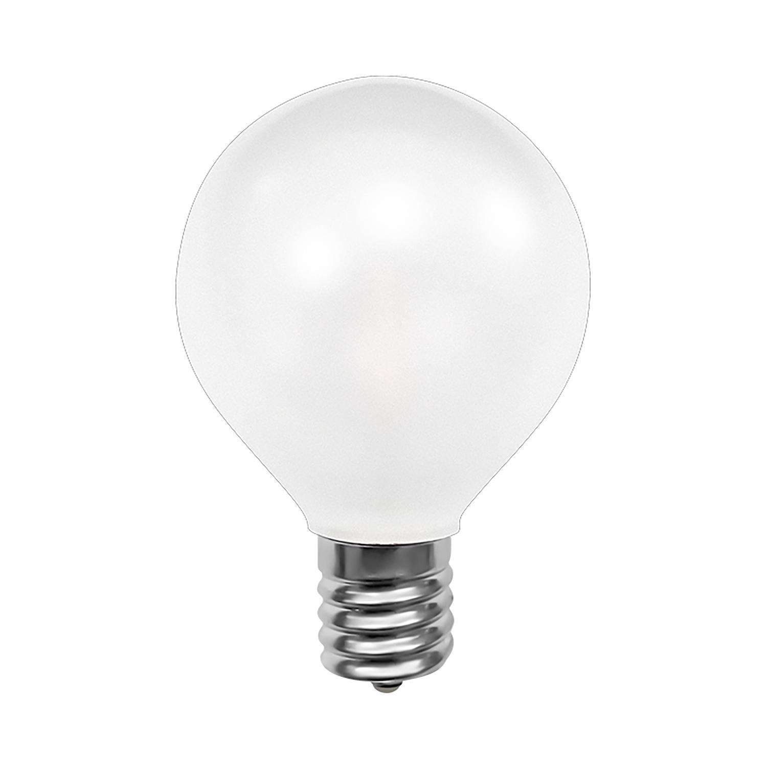 Belle Luci LED G50 Single Filament Frosted LED Replacement Bulb Warm ...