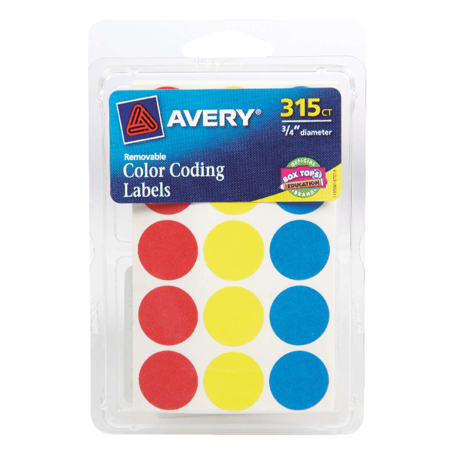 Avery 0.75 inch H X 3/4 inch W Round Assorted Color Coding Label 315 ...