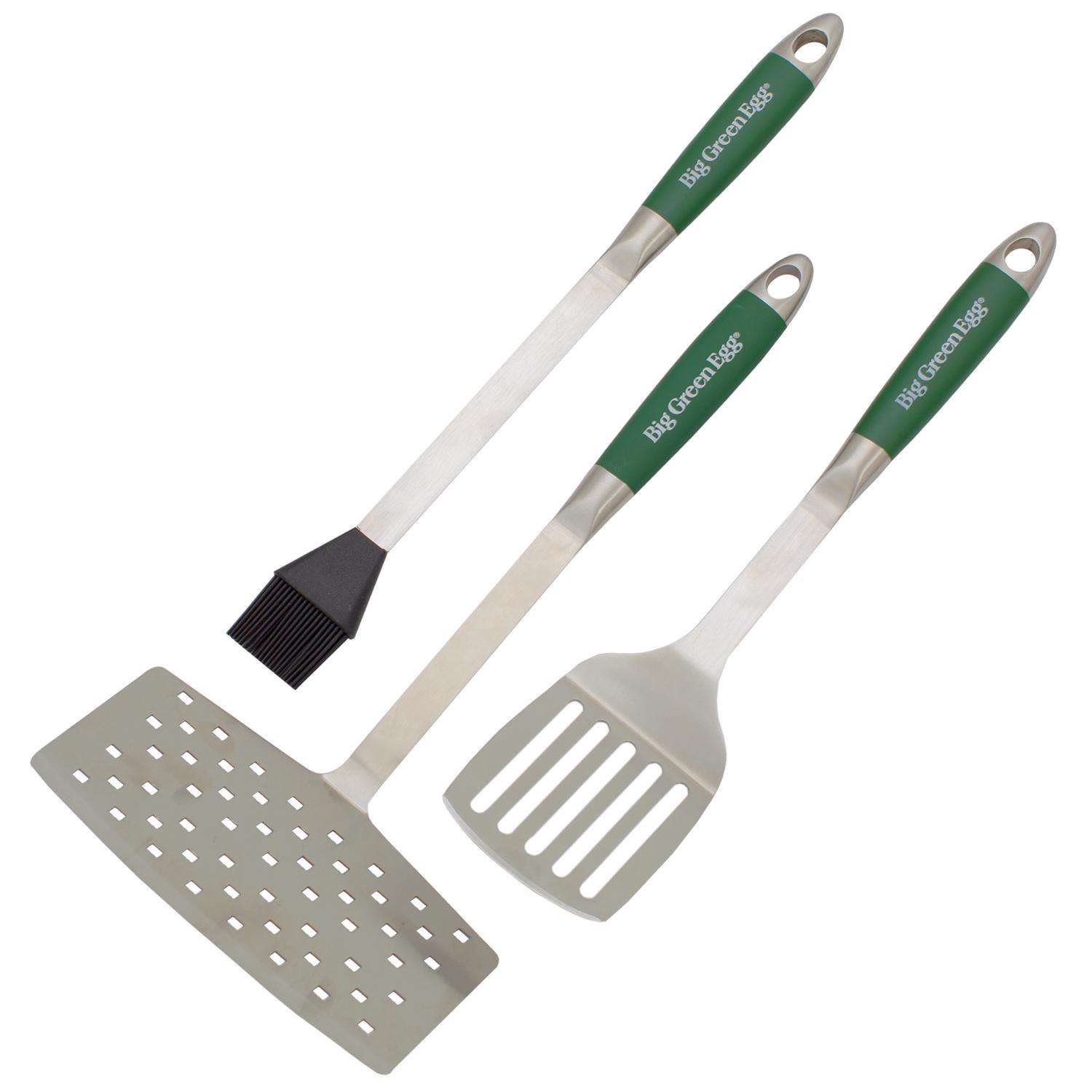 Big Green Egg Stainless Steel Grill Tool Set 3 pc - Ace Hardware