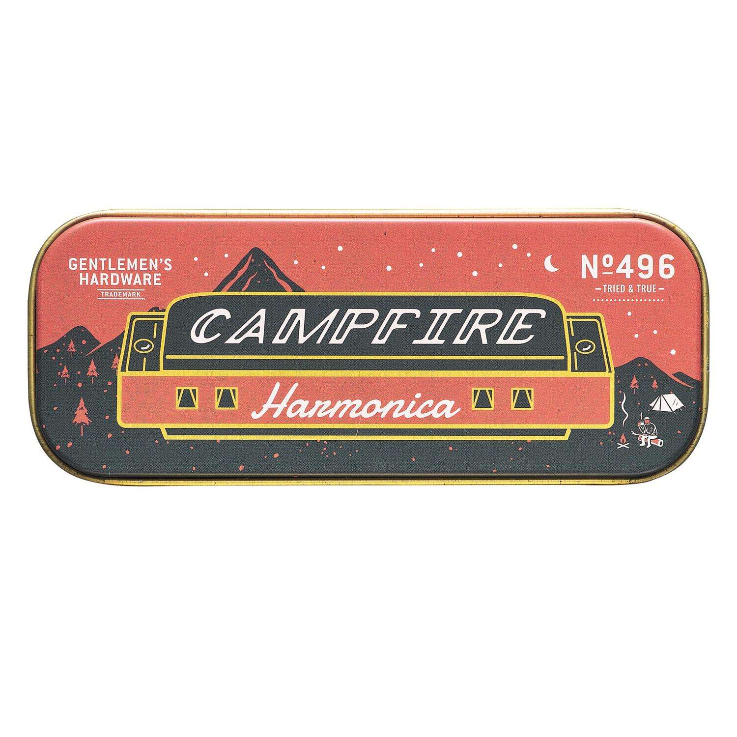 Gentlemen's Hardware Campfire Harmonica Musical Instrument Metal Blue ...