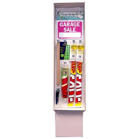 Hy-Ko English White Blank Floor Display 47 in. H X 14 in. W Mfr# POS-GS ...