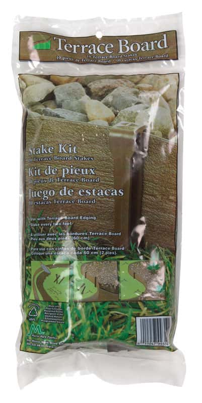 Master Mark Terrace Board 10 in. H Plastic Brown Stake Kit - Ace Hardware