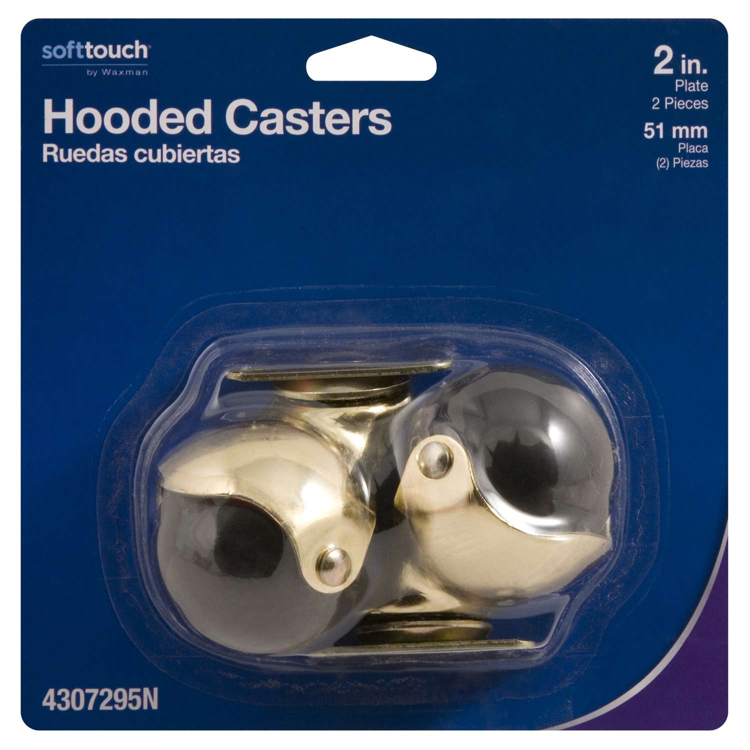 Softtouch 2 in. D Swivel Plastic Hooded Ball Caster 100 lb 2 pk - Ace ...
