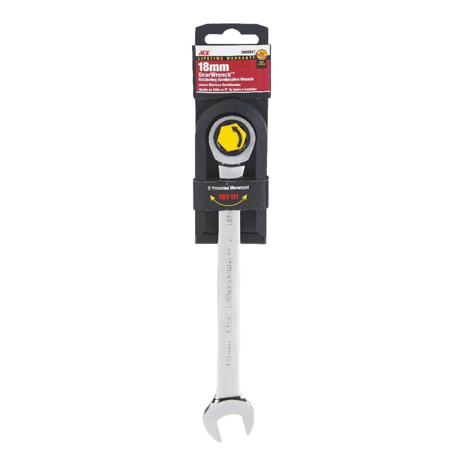 Ace Pro Series GearWrench 18 S X 18 S Metric Combination Wrench 9.3 in ...