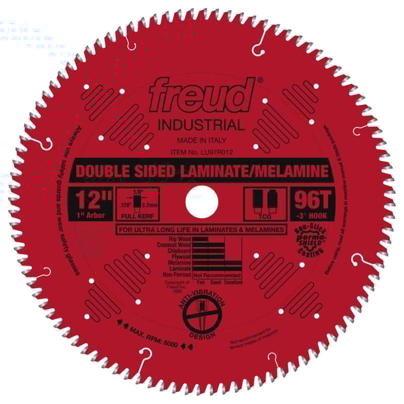 Freud 12 in. D X 1 in. Double Sided Laminates TiCo Hi-Density Carbide ...