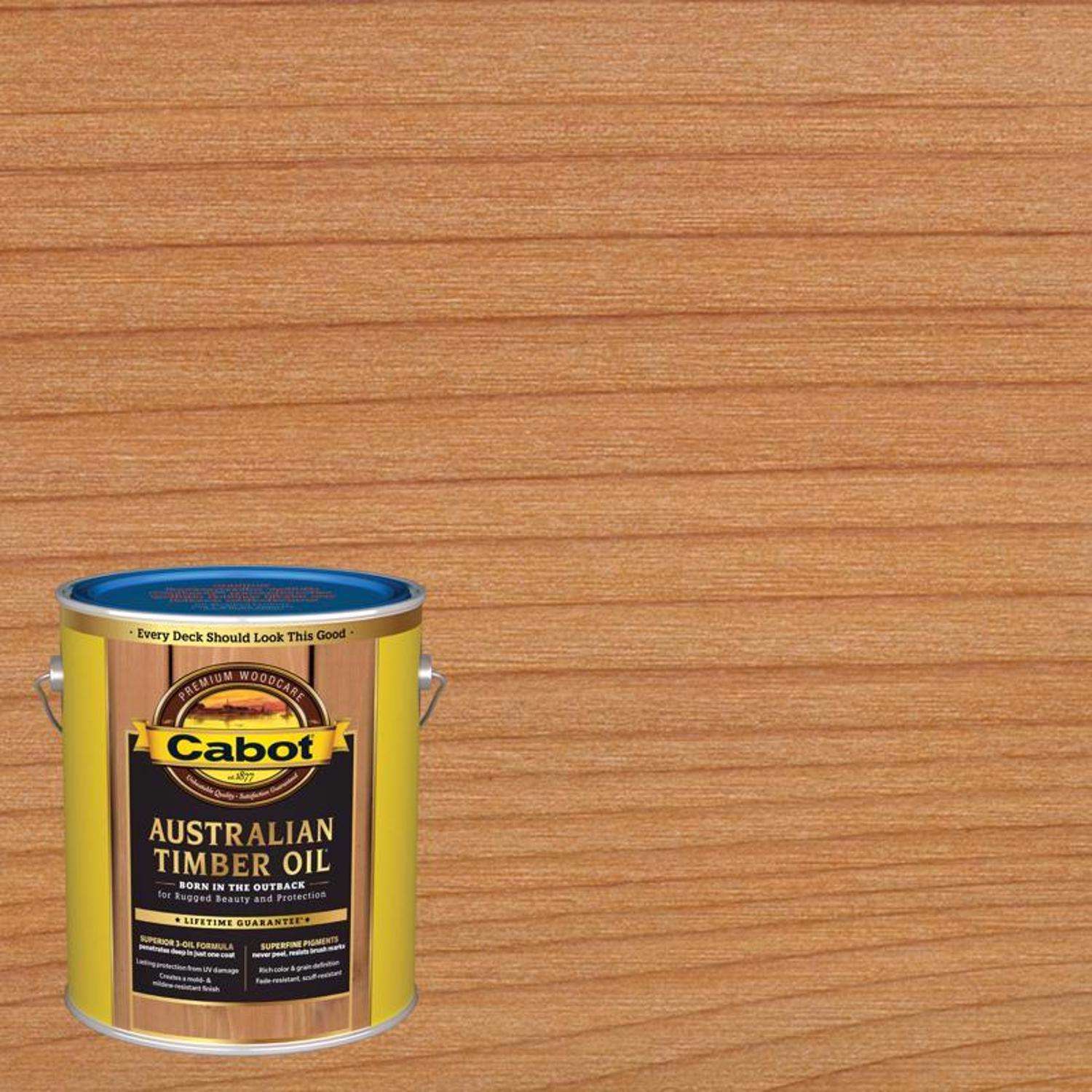 Cabot Australian Timber Oil Low VOC Transparent Natural Oil-Based ...