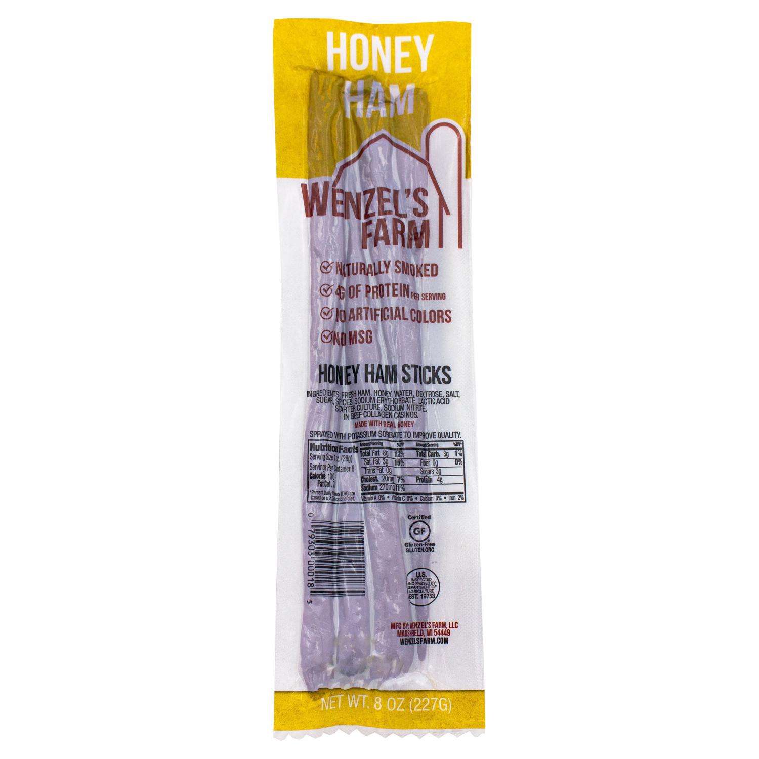 Wenzel's Farm Honey Ham Beef Stick 8 oz Pouch - Ace Hardware