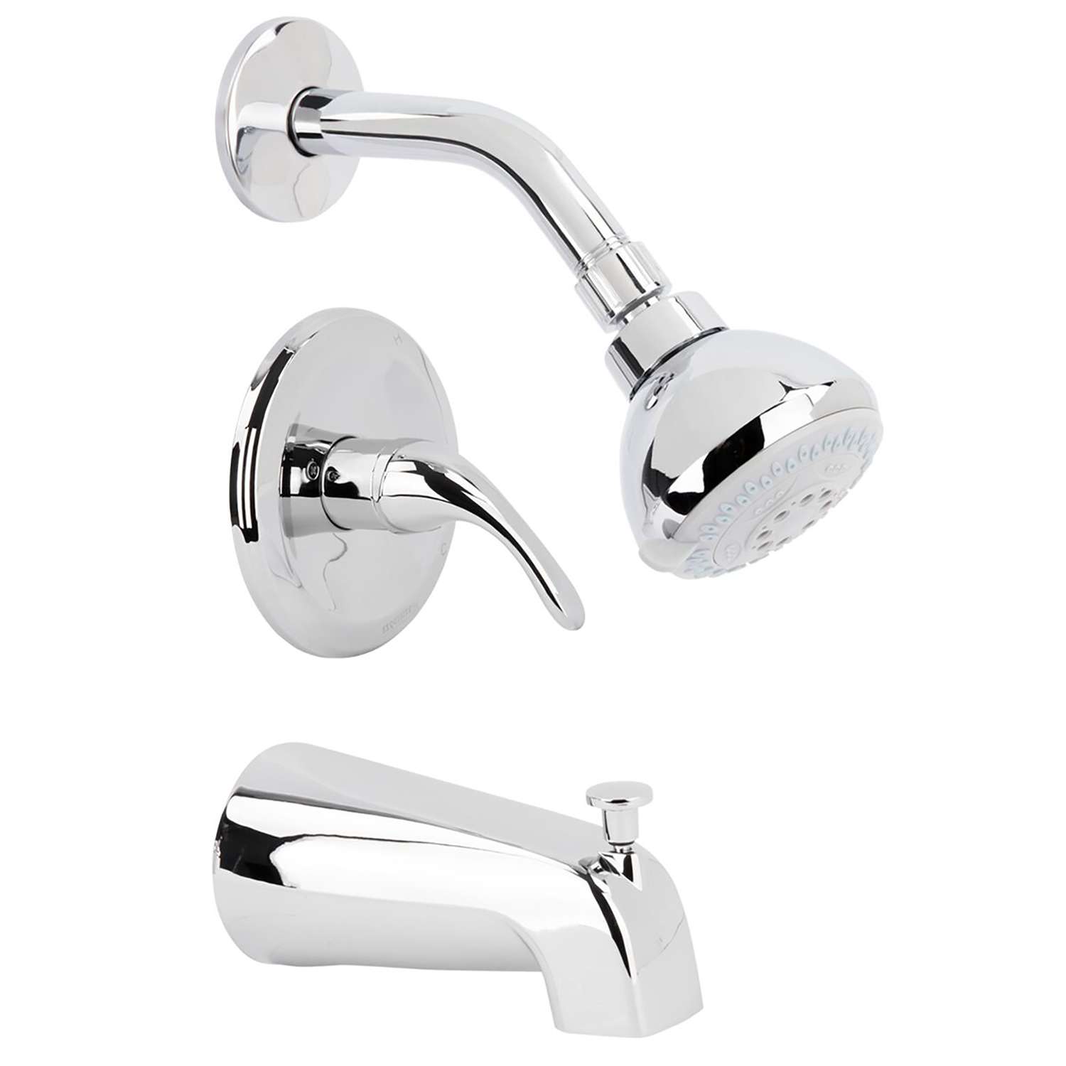 LDR Exquisite 1-Handle Chrome Tub and Shower Faucet - Ace Hardware
