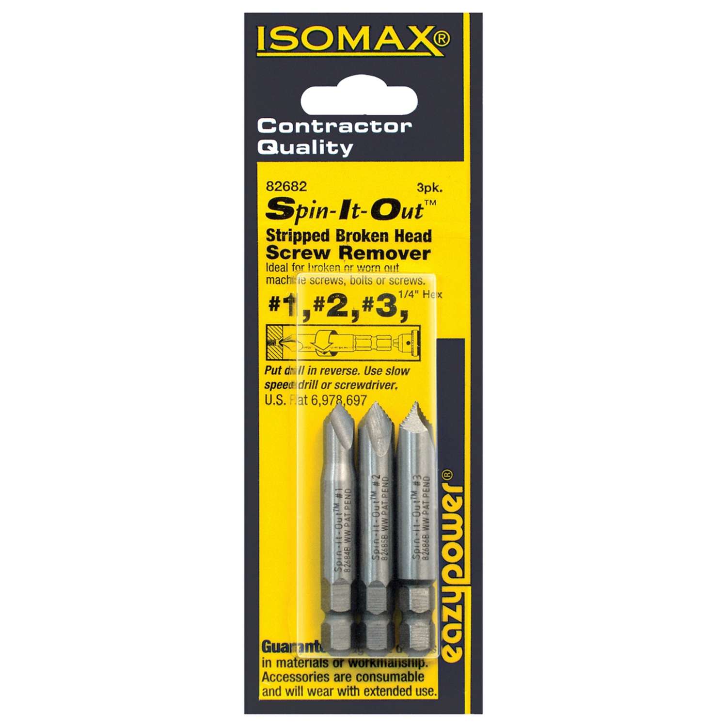 Eazypower Isomax M2 High Speed Steel Screw Remover Set 3 pc - Ace Hardware