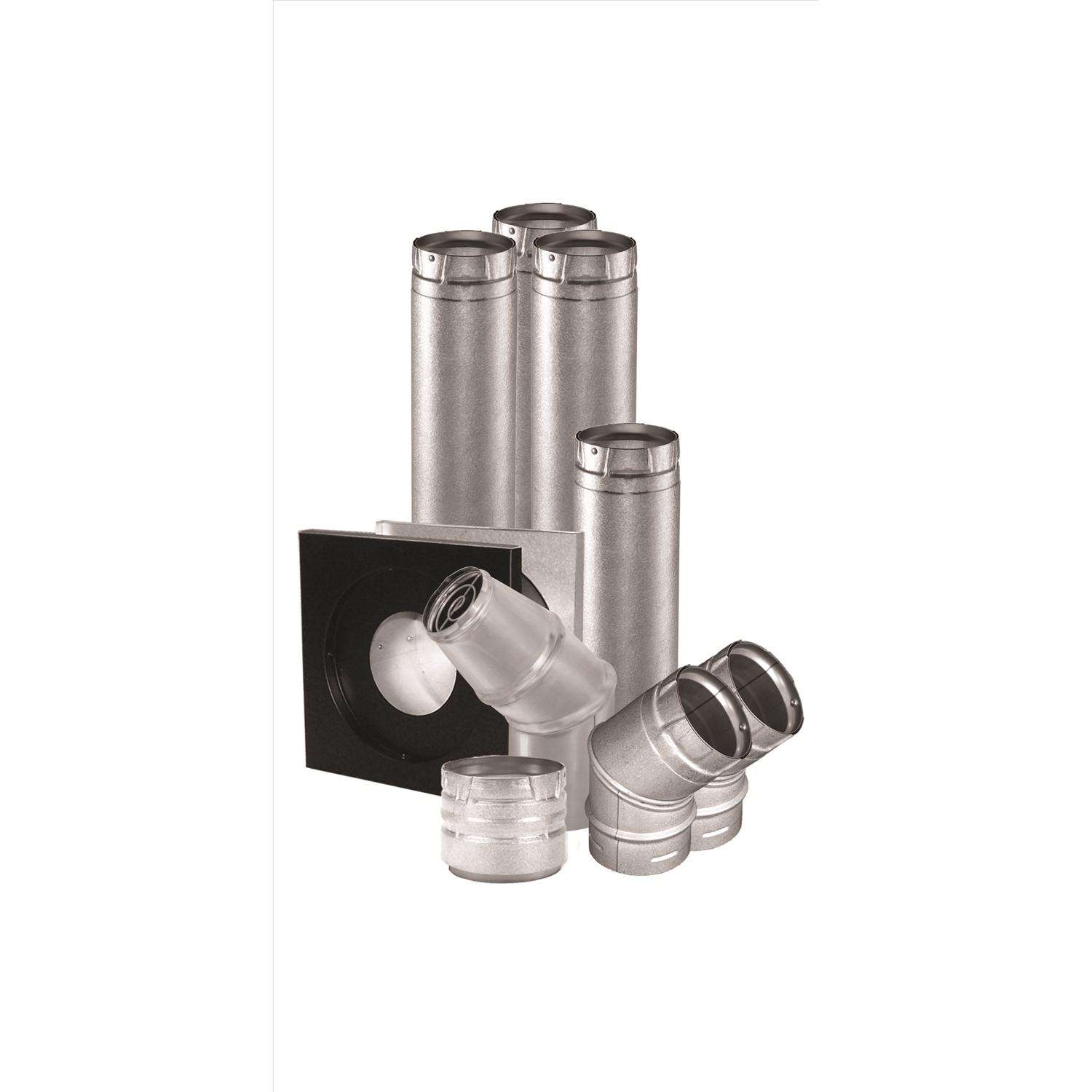 DuraVent 4 in. D Aluminum/Galvanized Steel Vent Pipe Kit - Ace Hardware