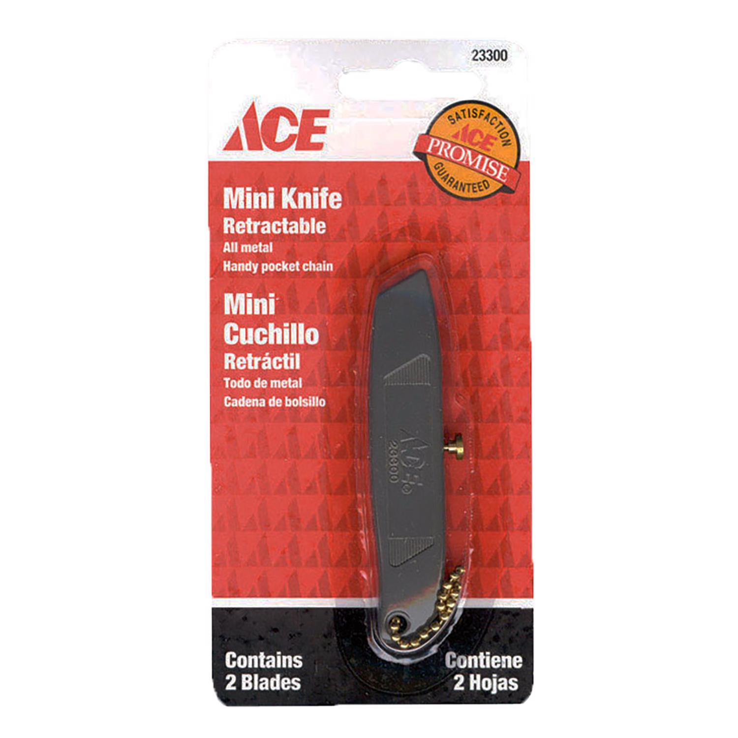 Ace 3 in. Sliding Mini Hobby Knife Gray 1 pk - Ace Hardware