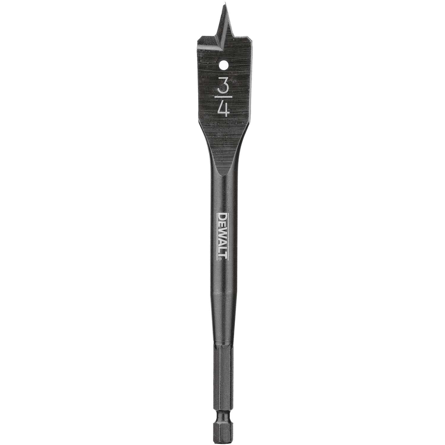 DeWalt 3/4 in. X 6 in. L Carbon Steel Spade Bit Ball Groove Shank 1 pk ...