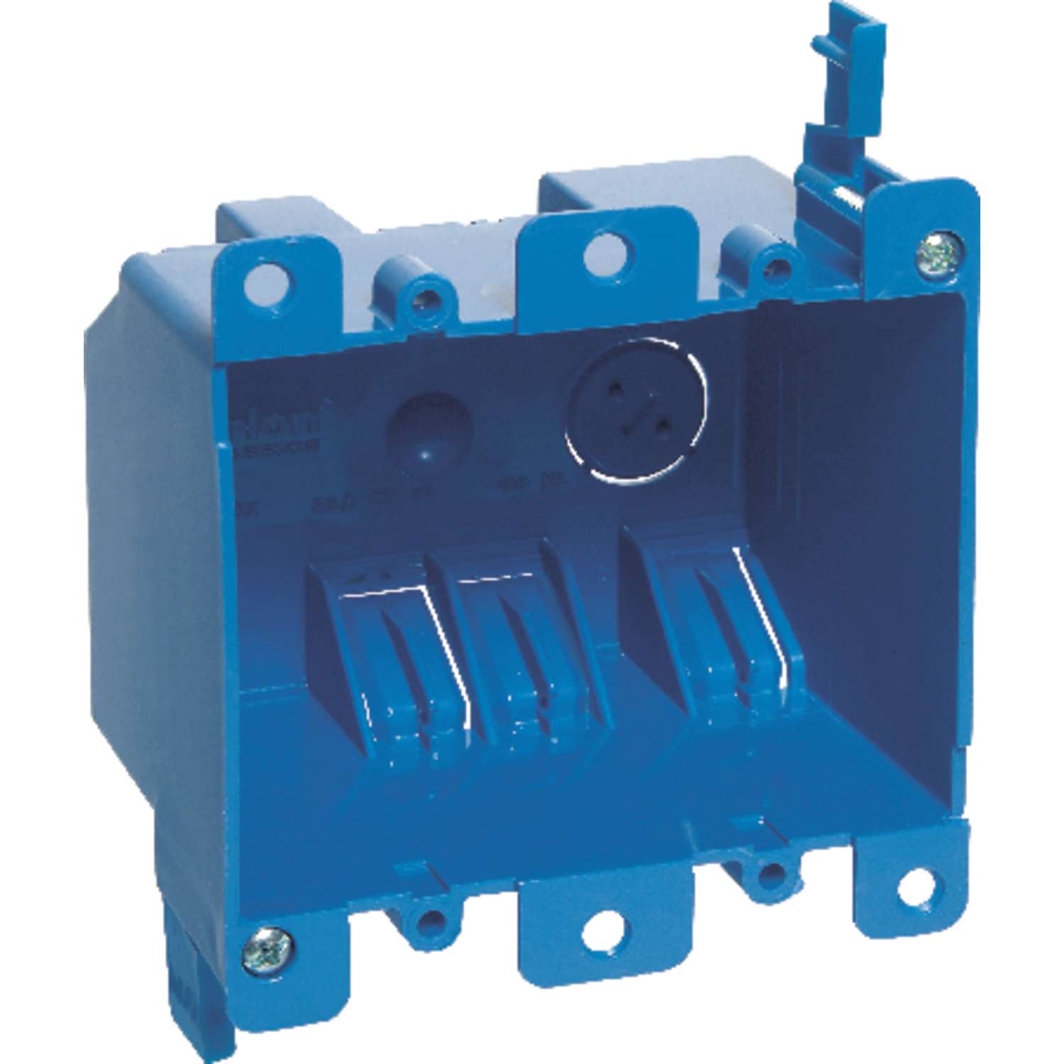 Carlon 25 cu in Rectangle PVC 2 gang Outlet Box Blue - Ace Hardware