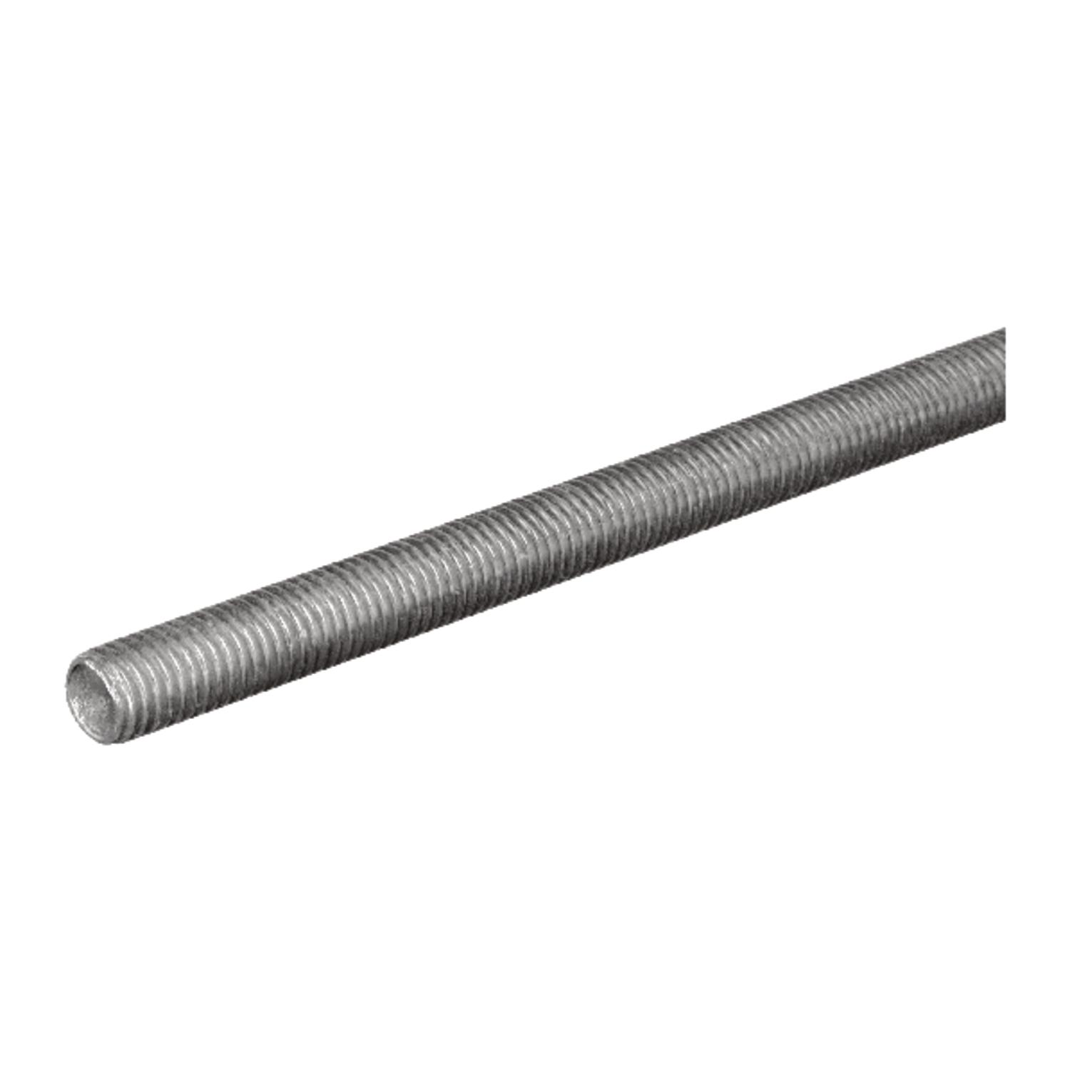 SteelWorks 3/8 in. D X 36 in. L Zinc-Plated Steel Threaded Rod - Ace ...