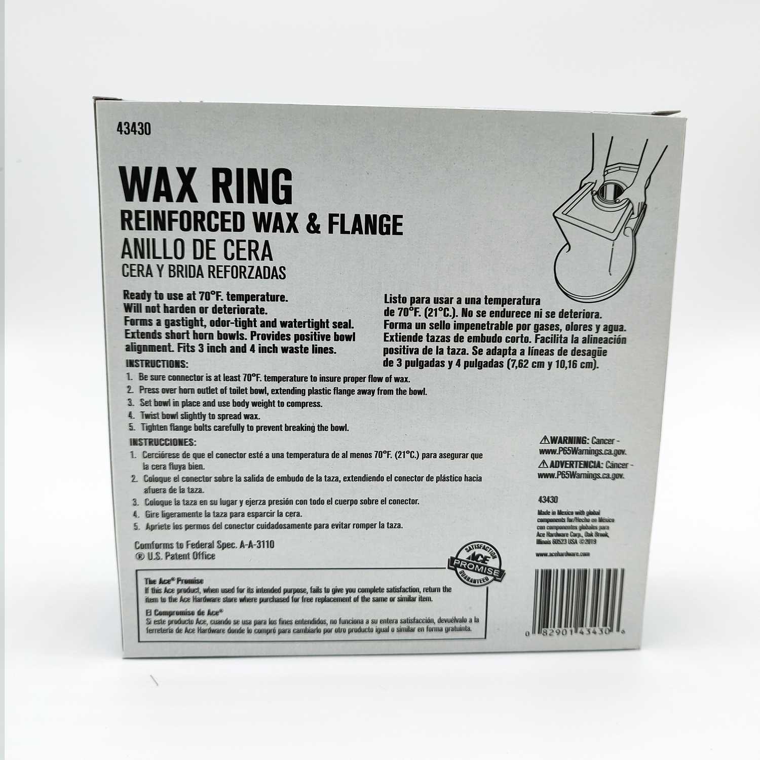 Ace Wax Ring with Flange - Ace Hardware