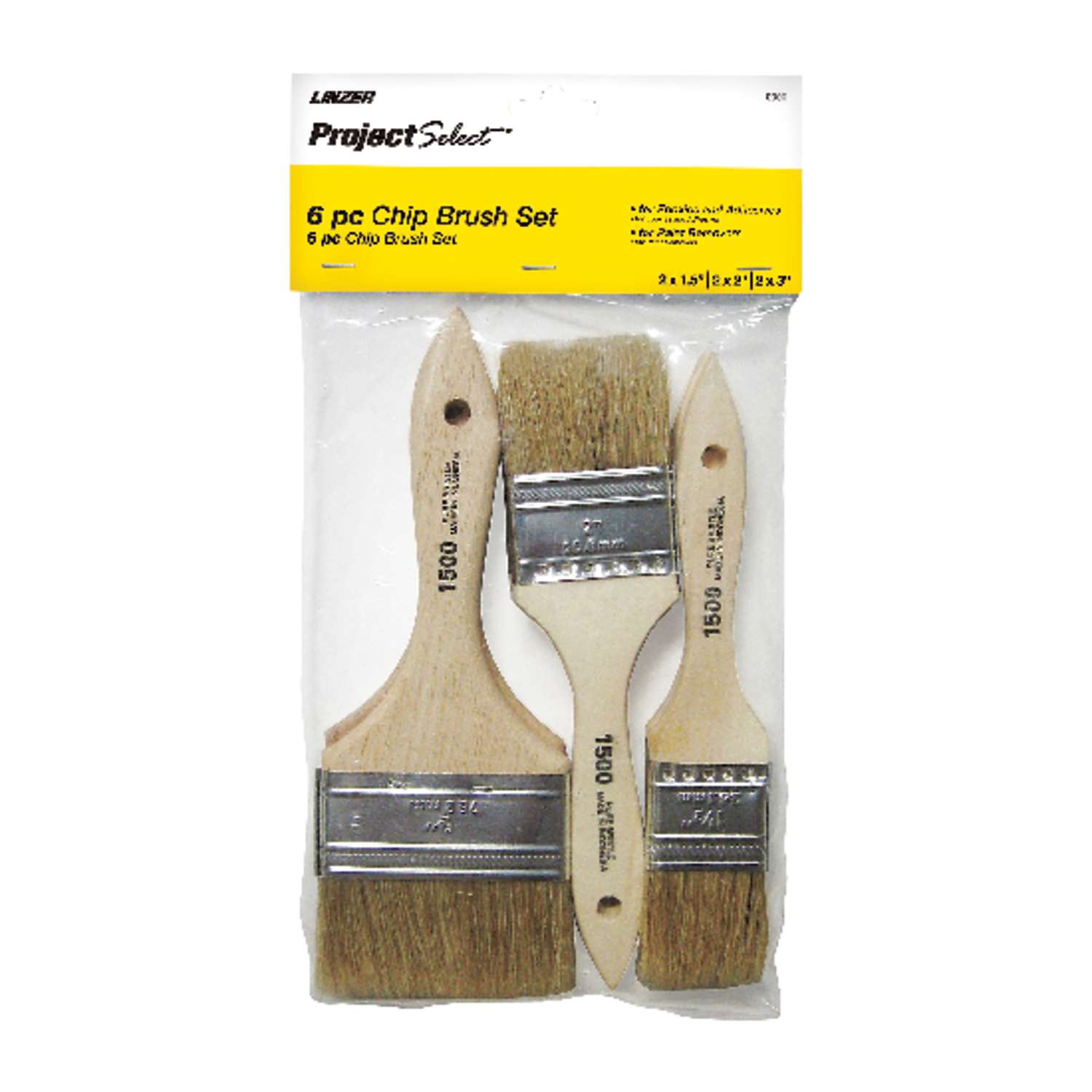 Linzer Project Select Assorted in. Flat Chip Brush - Ace Hardware