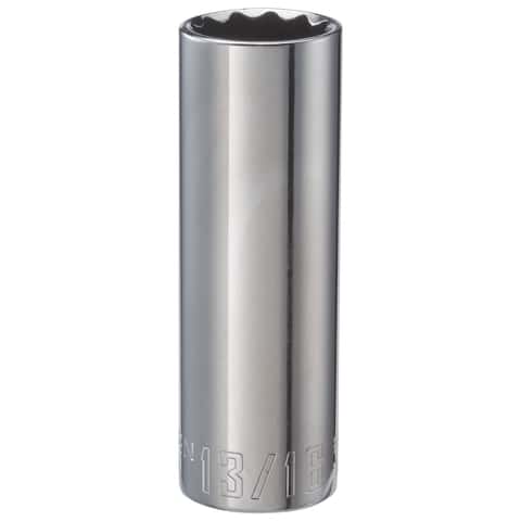 Craftsman 13/16 in. X 1/2 in. drive SAE 12 Point Deep Deep Socket 1 pc ...