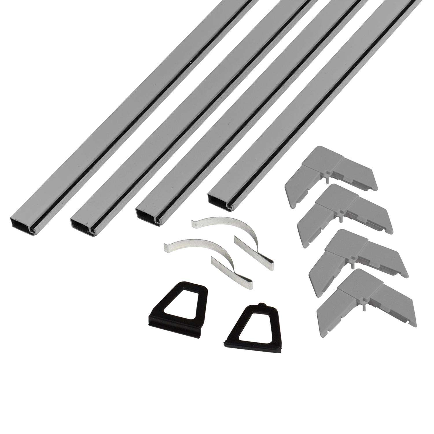 Phifer Mill Gray Aluminum 5/16 in. W X 48 in. L Screen Frame Kit 12 pk ...