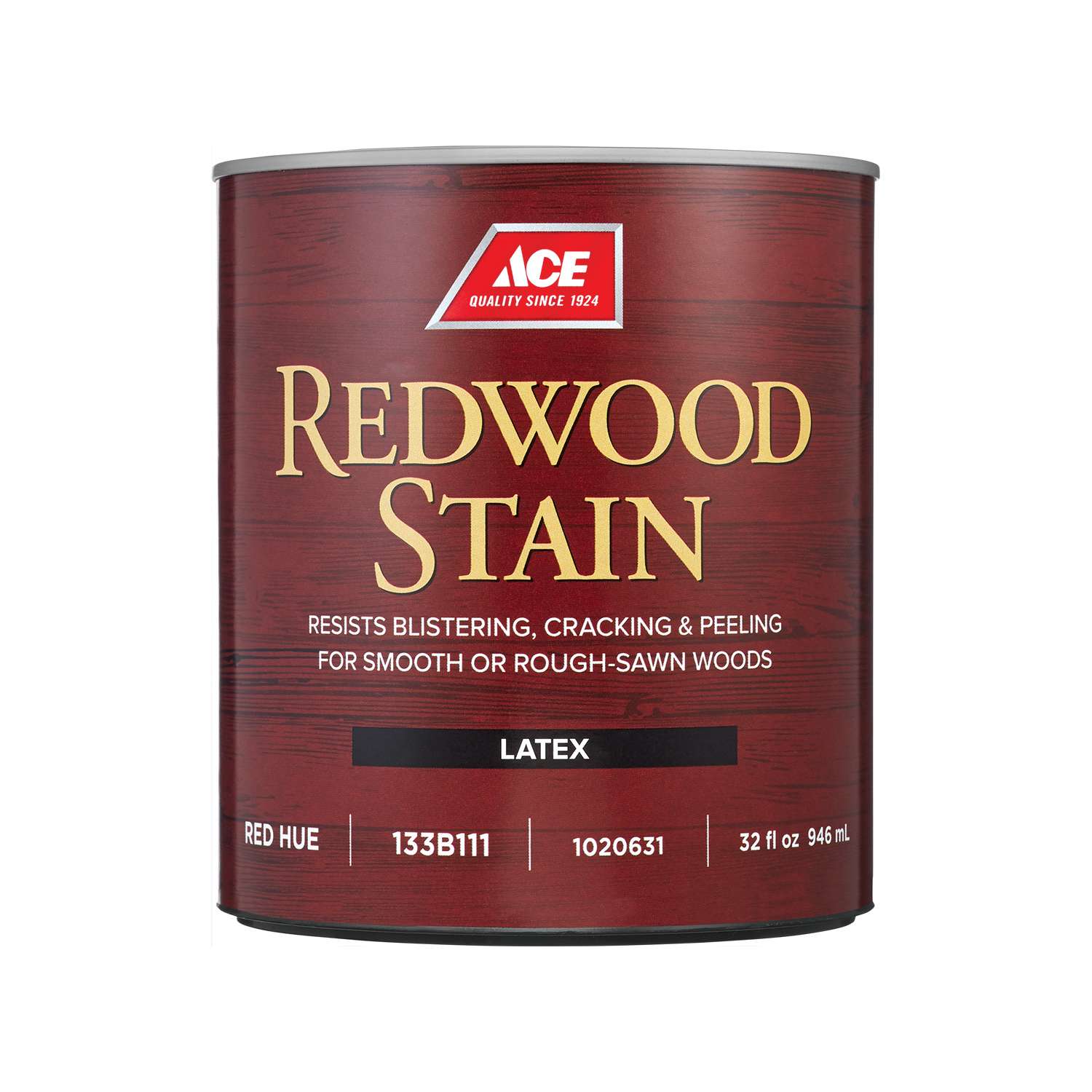 Ace Redwood Stain Semi-Transparent Red Hue Latex Deck and Siding Stain ...