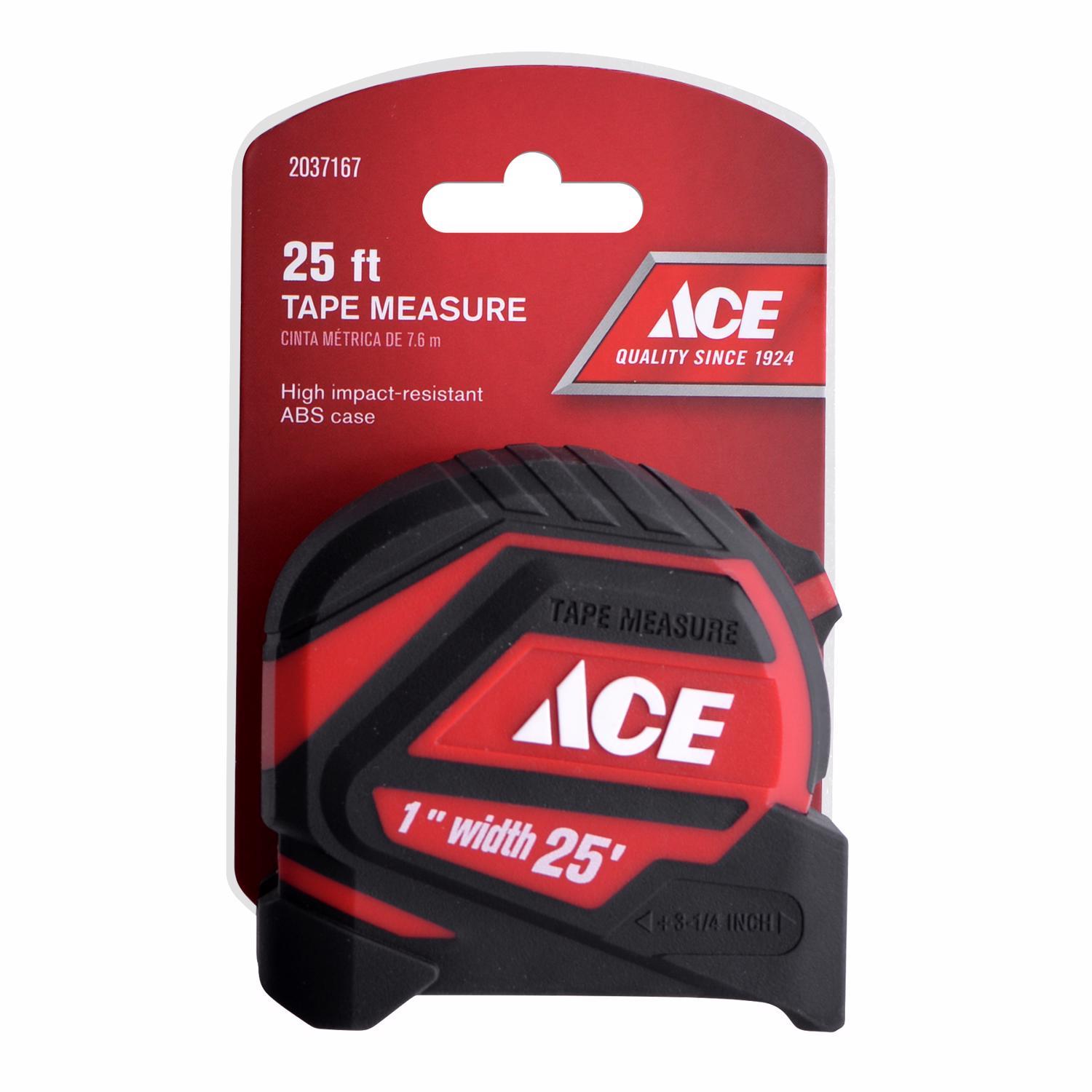 Ace 25 ft. L X 1 in. W Tape Measure 1 pk Mfr# XMJCN0553-A - Ace Hardware