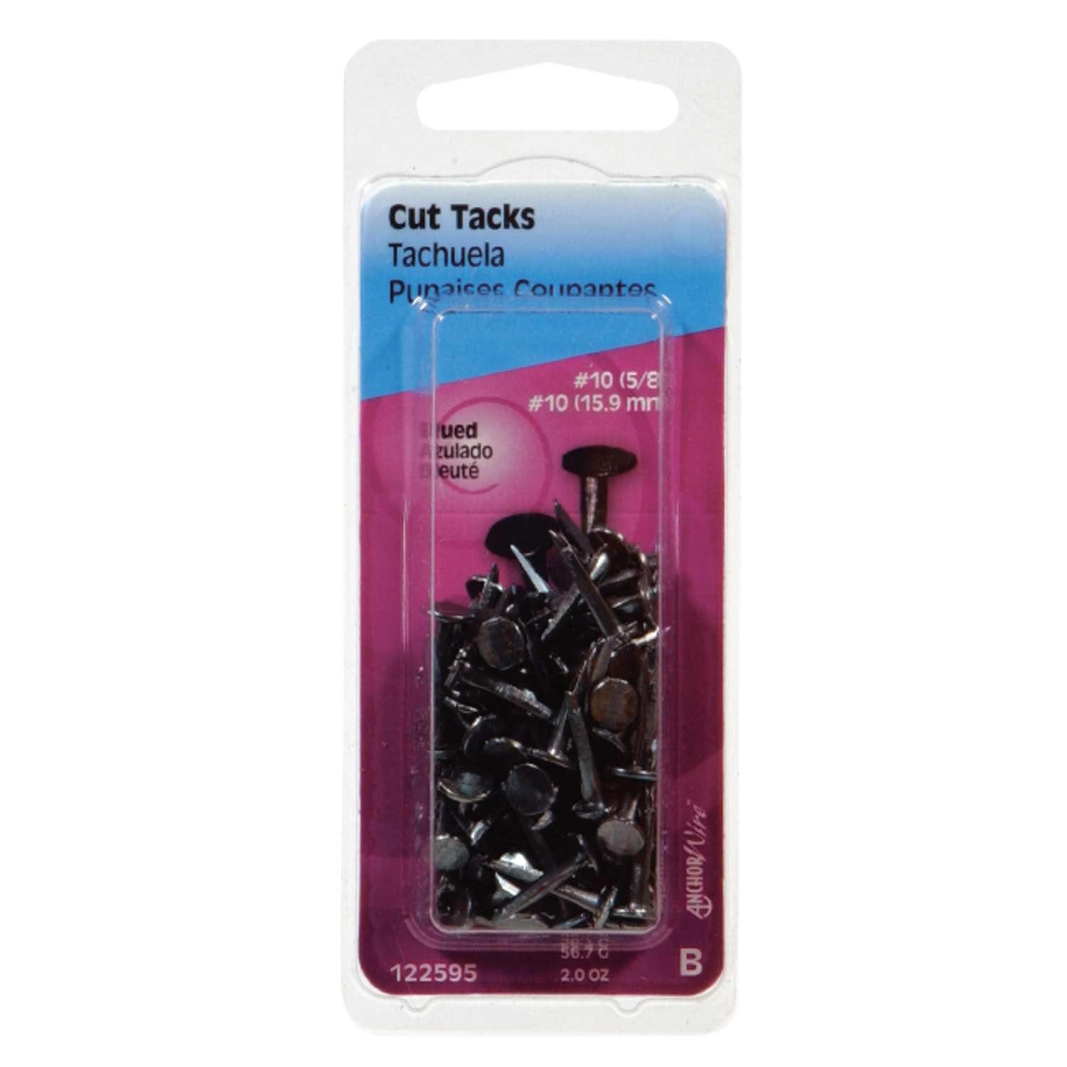Hillman No. 10 X 5/8 in. L Blue Steel Cut Tacks 2 pk - Ace Hardware