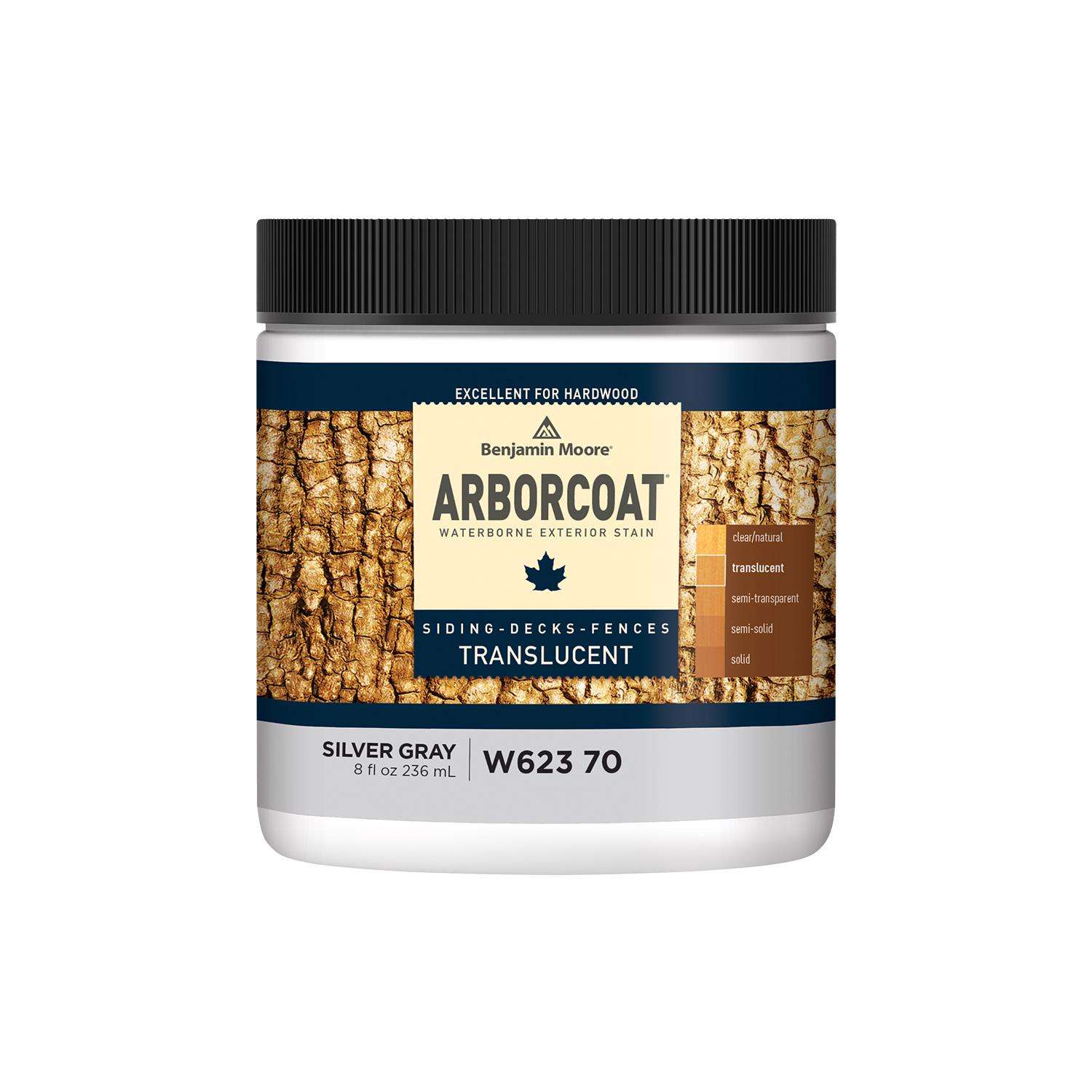 Benjamin Moore Arborcoat Transparent Flat Silver Gray Acrylic Deck ...