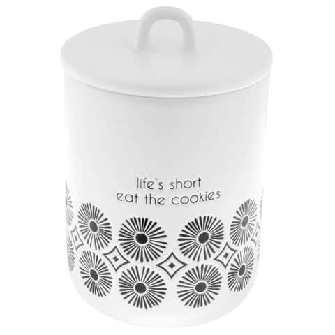 Karma Gifts Milo Black/White Canister 1 pk - Ace Hardware
