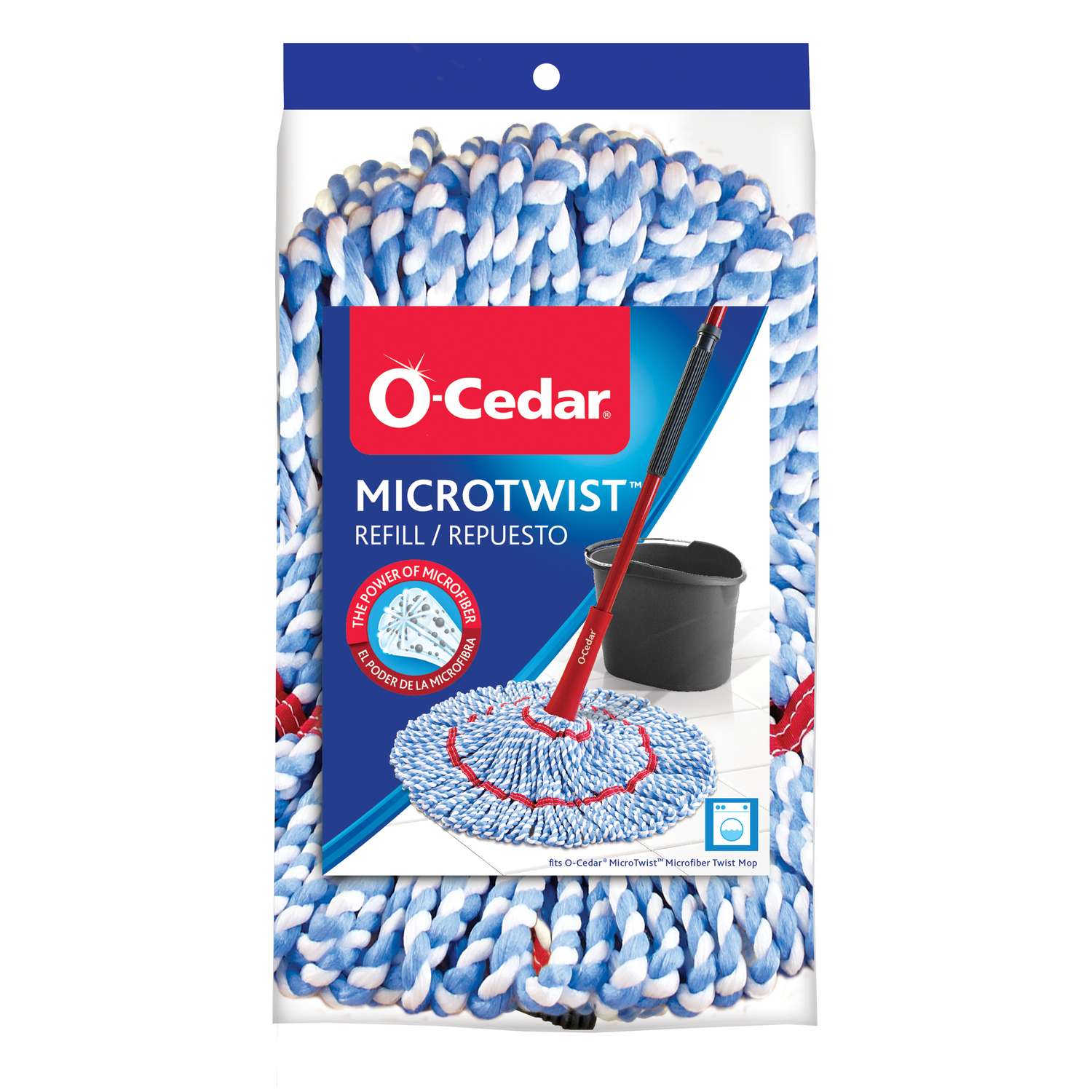 O-Cedar MicroTwist 12.5 in. L Wet Microfiber Mop Refill 1 pk - Ace Hardware