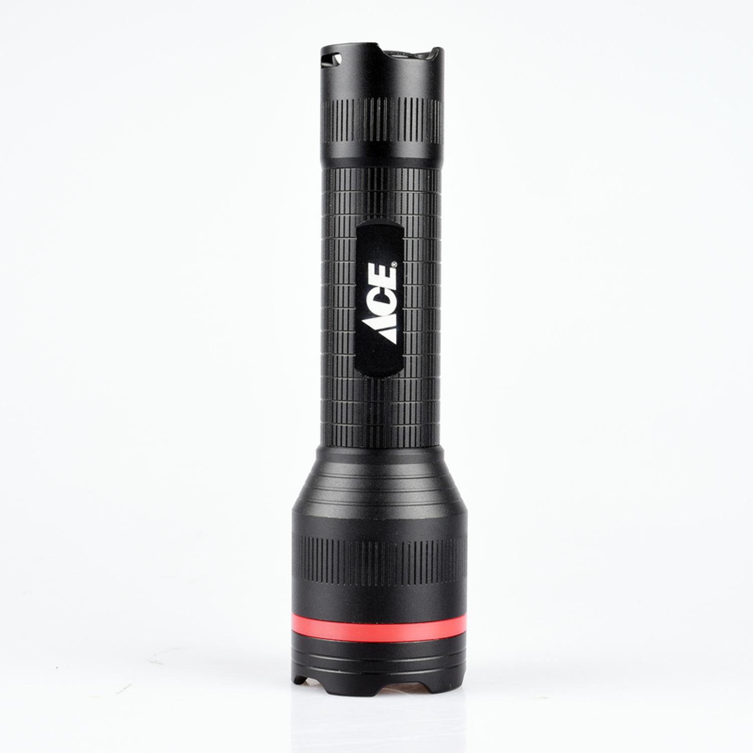 Ace 270 lm Black/Red LED Flashlight AAA Battery - Ace Hardware