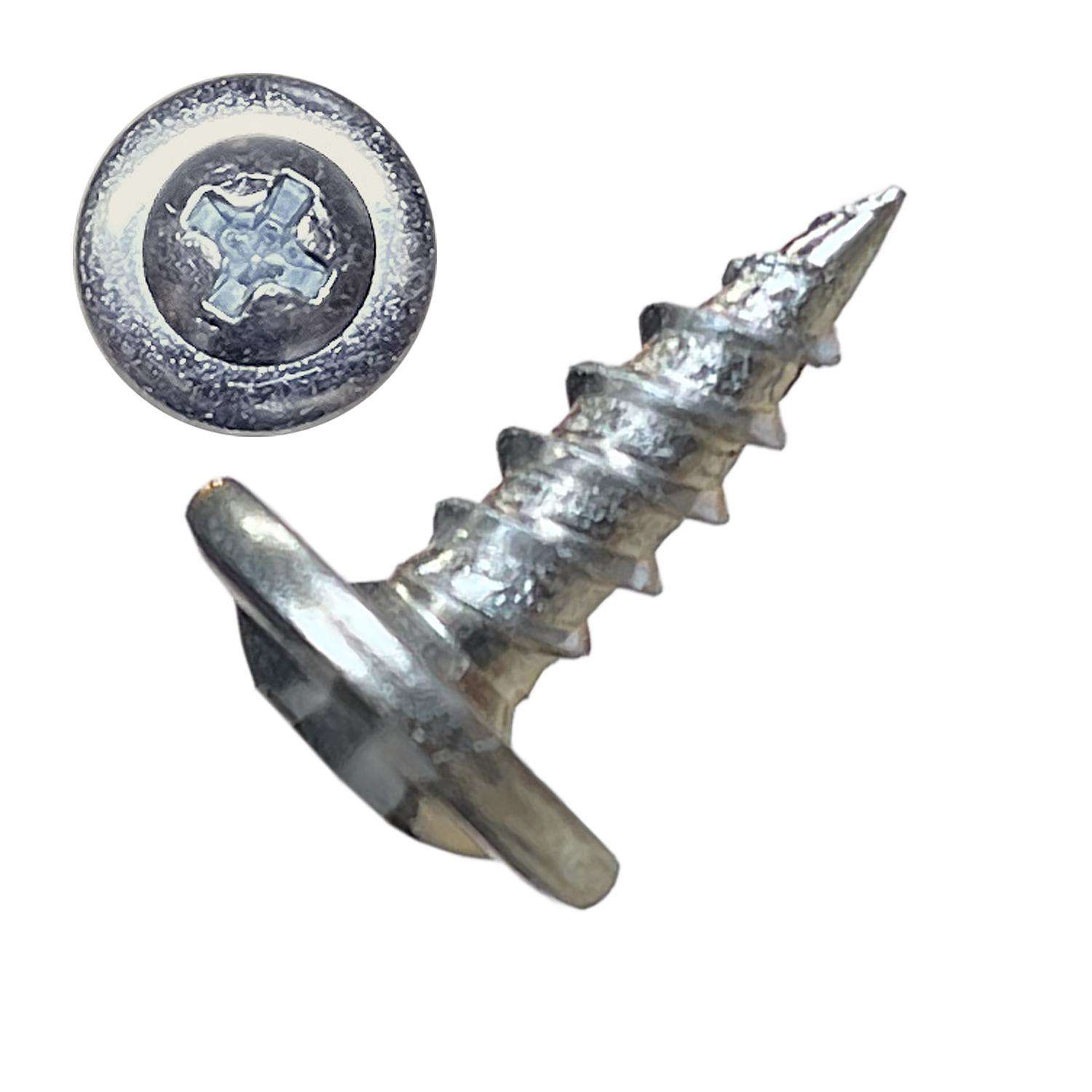 Screw Products No. 8 X 1/2 in. L Phillips Truss Head Sheet Metal Screws ...