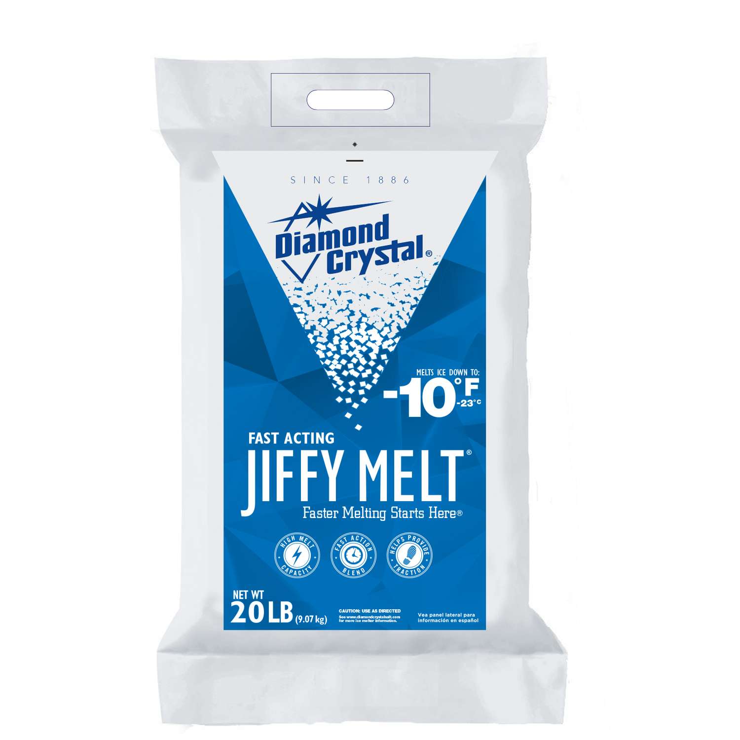 Diamond Crystal Jiffy Melt Blended Ice Melt 20 lb. Crystal - Ace Hardware