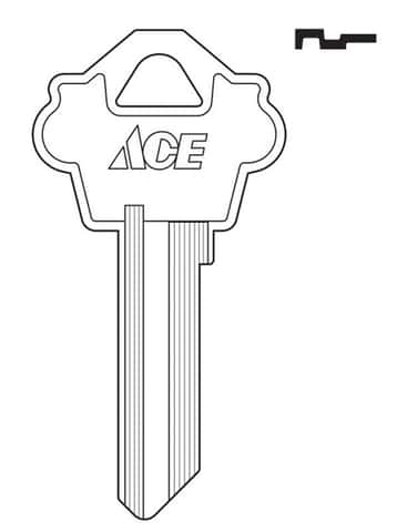 Ace House/Office Key Blank Single For Weslock Locks - Ace Hardware
