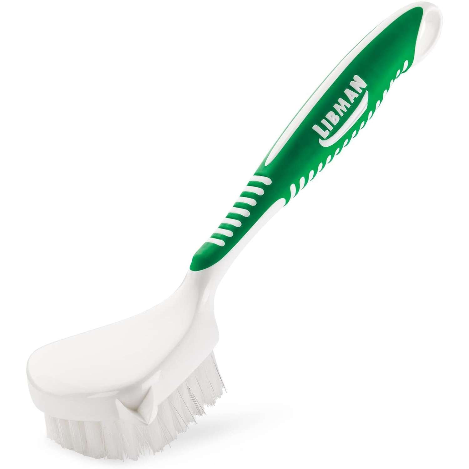 Libman 3.25 in. W Soft/Medium Bristle Plastic/Rubber Handle Culinary ...