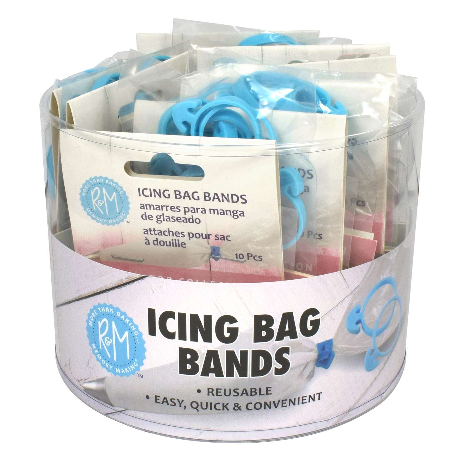 R&M International Corp Icing Bag Bands Set Blue 24 pc - Ace Hardware
