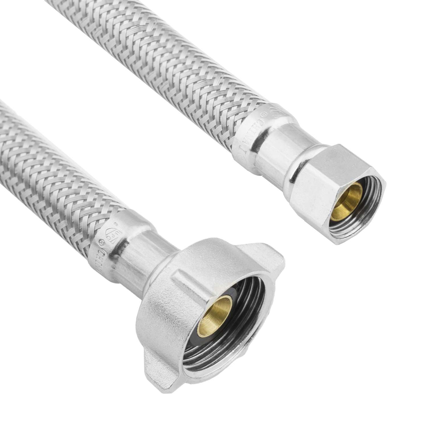 Lasco 3/8 in. Compression X 7/8 in. D Ballcock 20 in. Braided Stainless ...