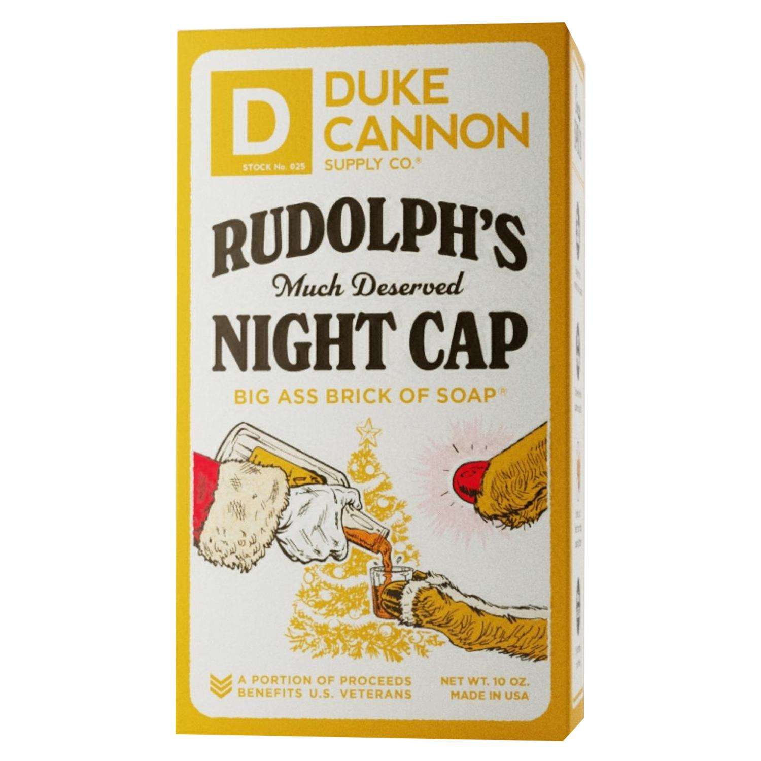 Duke Cannon Orange Rudolph's Much Deserved Night Cap Shower Soap 10 oz ...