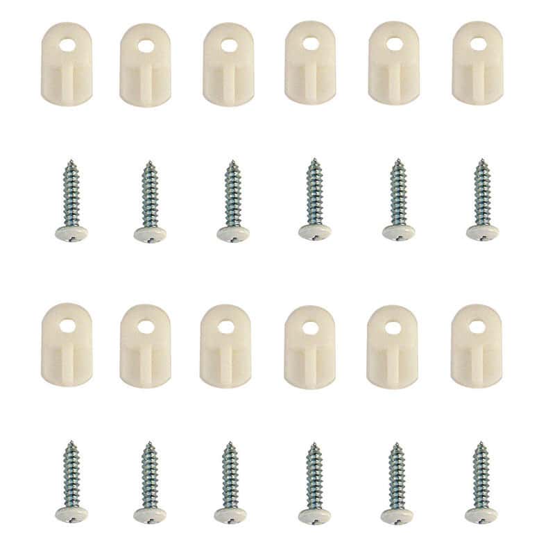 Prime-Line White Nylon Screen Clip For 1/2 inch 25 pk - Ace Hardware
