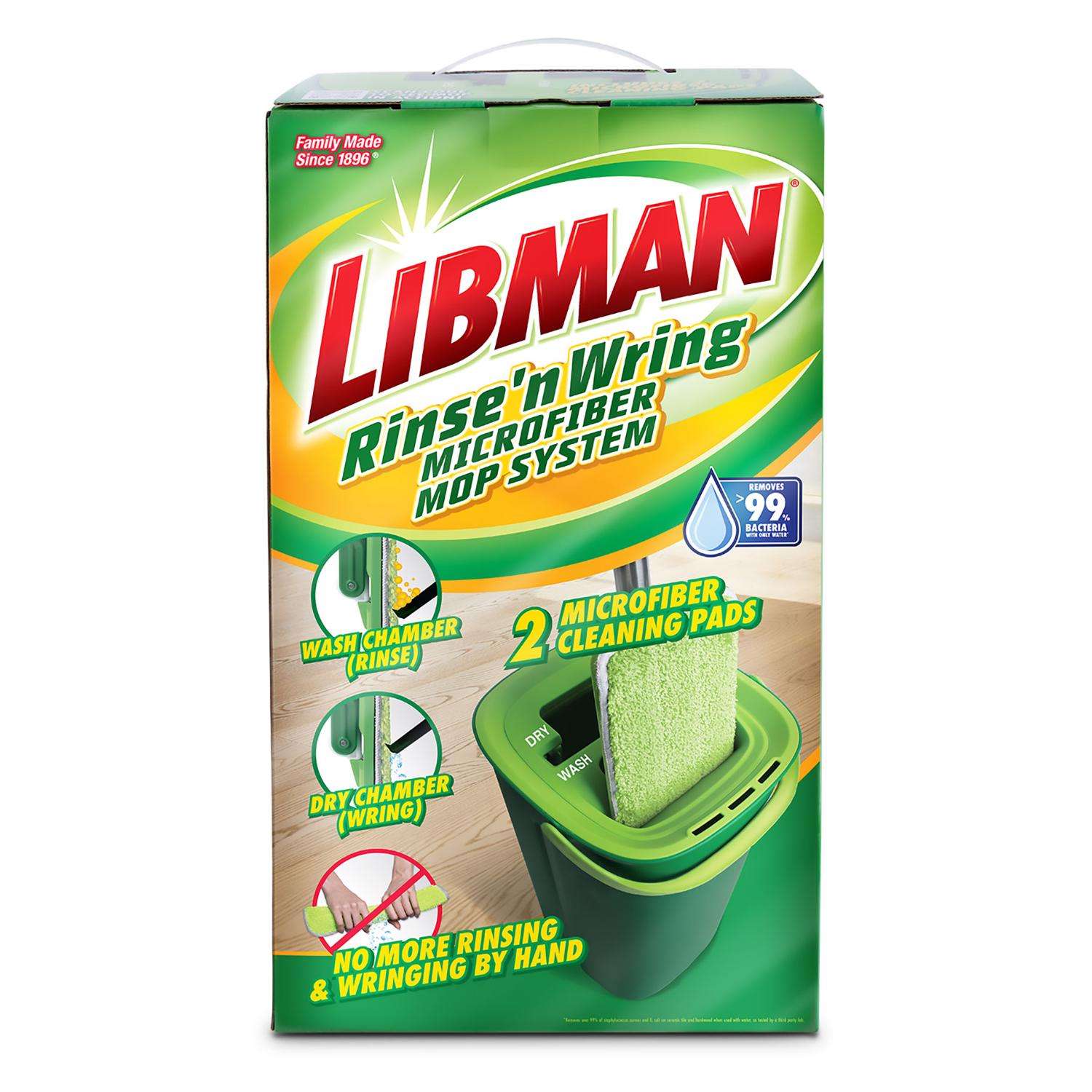 Libman Rinse 'n Wring 13 in. W Microfiber Mop with Bucket - Ace Hardware
