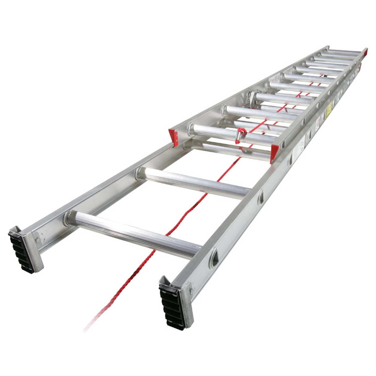 Werner 24 ft. H x 16 in. W Aluminum Extension Ladder Type III 200 lb ...