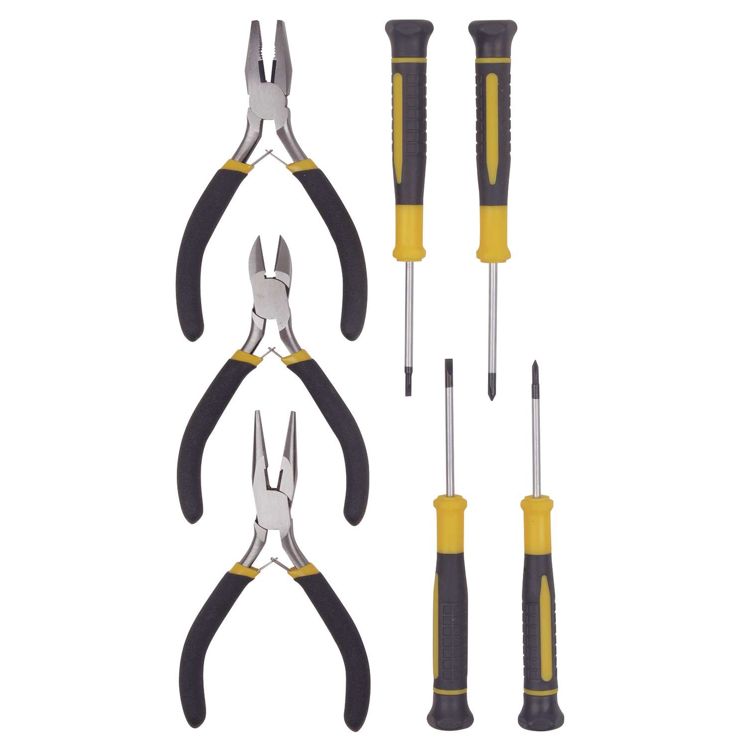 Steel Grip Precision Tool Set Black/Yellow 7 pc. - Ace Hardware