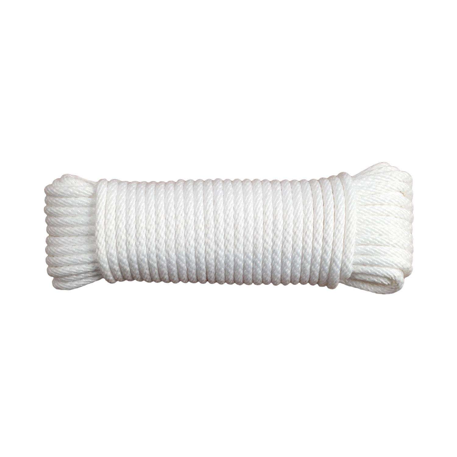 Koch 3/16 in. D X 50 ft. L White Diamond Braided Polypropylene ...