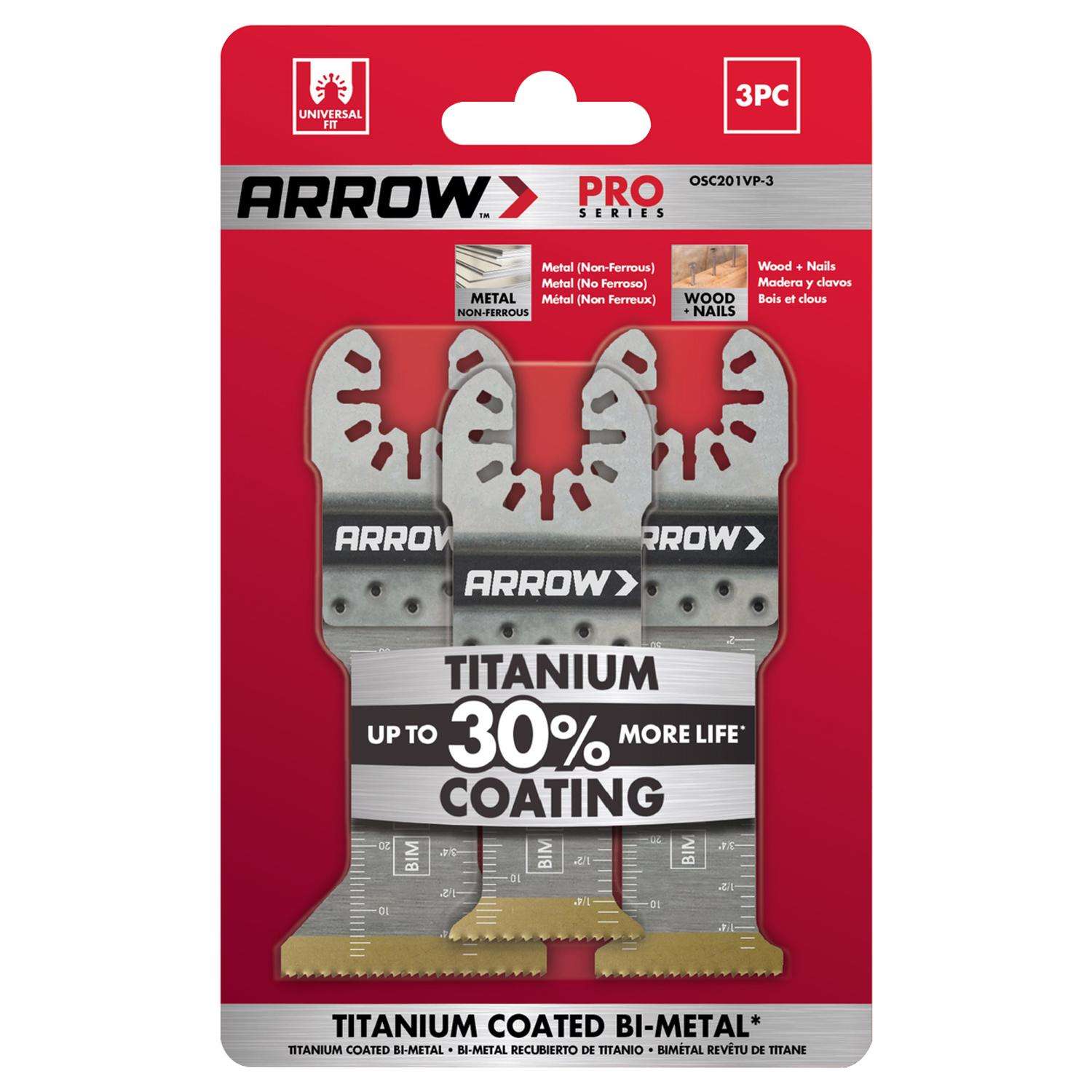 Arrow Pro Titanium Bi-Metal Semi-Circle Oscillating Blade Multi ...