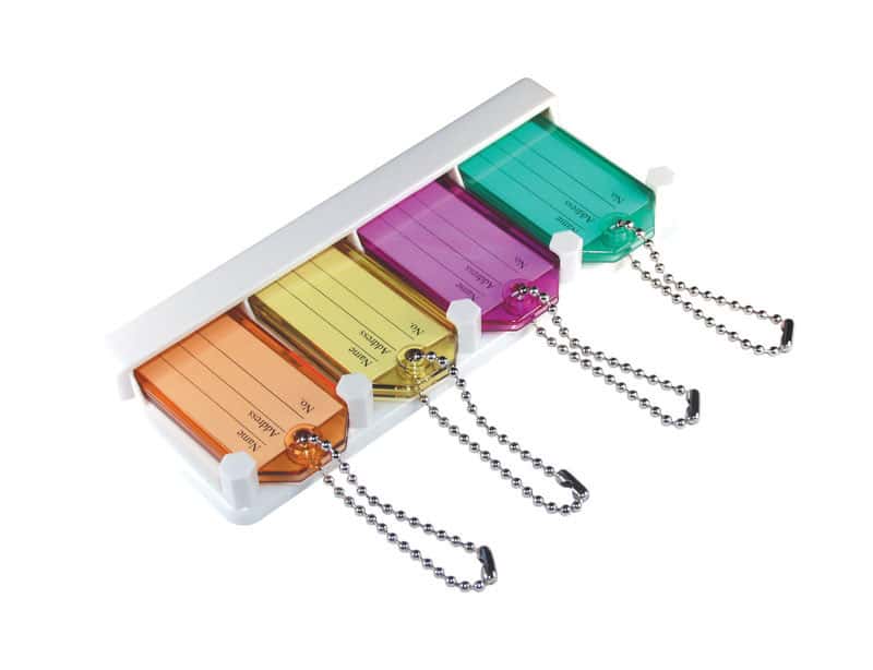 Hillman Metal/Plastic Assorted Labeling/ID Key Holder - Ace Hardware
